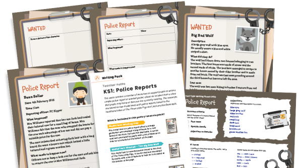 Police Reports, Goldilocks/Medusa - KS2 Text Types: Writing Planners ...