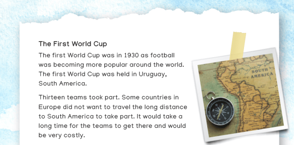 2022 World Cup Resources: Key Stage 1 Comprehension Pack | Plazoom