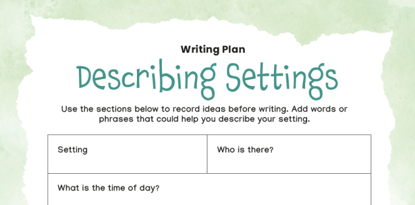 Describing Settings, A Windy Day/New World - KS2 Text Types: Writing ...