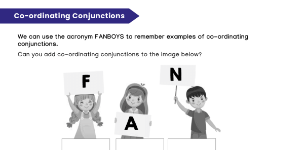 FANBOYS: KS2 Classroom Display - Co-ordinating Conjunctions | Plazoom