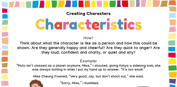 KS2 Classroom Display - Creating Characters | Plazoom