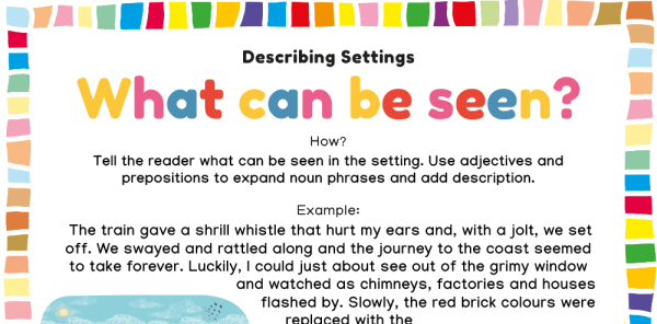 KS2 Classroom Display - Describing Settings | Plazoom