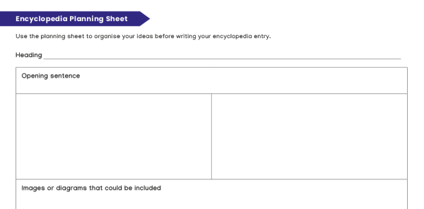 KS2 Writing templates - encyclopedia entries (information as non ...