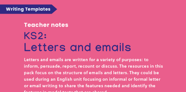 KS2 Writing templates - letters and emails | Plazoom
