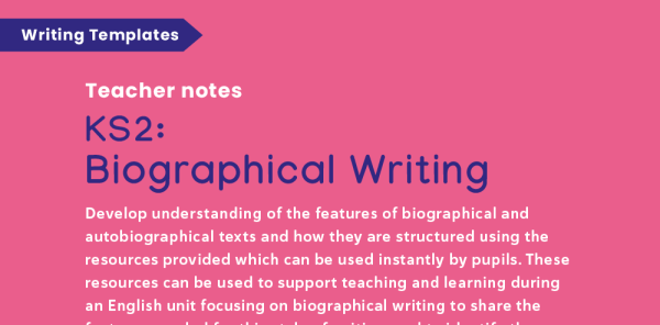 KS2 Writing templates - biographical writing | Plazoom