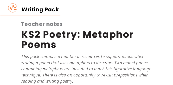 Metaphor Poems (Sun/Roast Dinner) - KS2 Text Types: Writing Planners ...