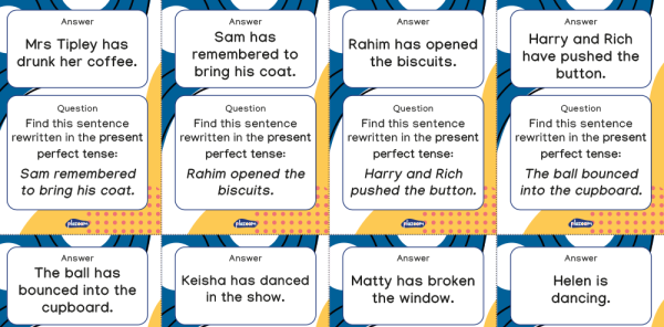 LKS2 Grammar Game - Loop Cards - Simple Past to Present Perfect | Plazoom
