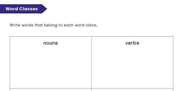 LKS2 Word Classes Make a Match - KS2 Grammar Game | Plazoom
