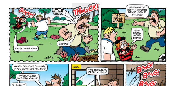 Minnie the Minx and the Park Signs - Key Stage 2 Beano Comprehension ...