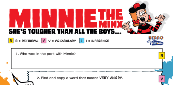 Minnie the Minx and the Park Signs - Key Stage 2 Beano Comprehension ...