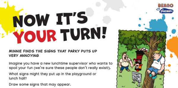 Minnie the Minx and the Park Signs - Key Stage 2 Beano Comprehension ...