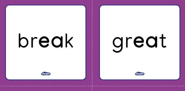 Phase 5 phonics - word cards - alternative spellings set 1 /ai/, /ee ...