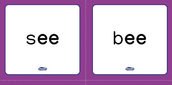 Phase 5 phonics - word cards - alternative spellings set 1 /ai/, /ee ...