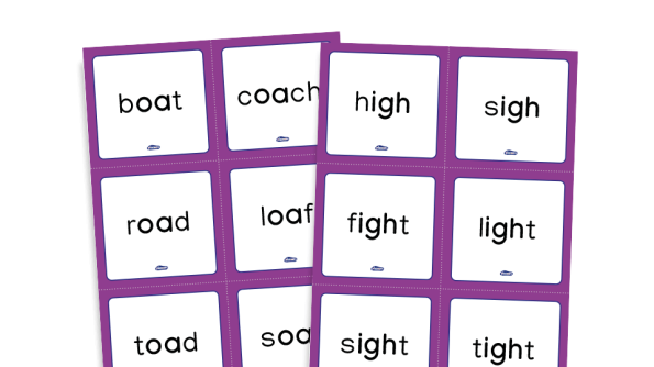 Phase 2 phonics - word cards, set 1: s, a, t, p, i, n, m, d | Plazoom