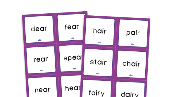 Phase 5 phonics - word cards - alternative spellings set 1 /ai/, /ee ...