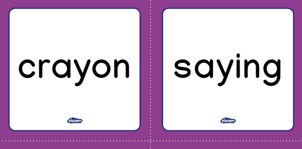Phase 5 phonics - word cards set 1: ay, ou, ie, ea, oy | Plazoom