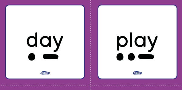 Phase 5 phonics - word cards set 1: ay, ou, ie, ea, oy | Plazoom