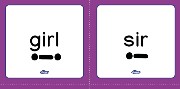 Phase 5 phonics - word cards set 2: ir, ue, aw, wh, ph | Plazoom