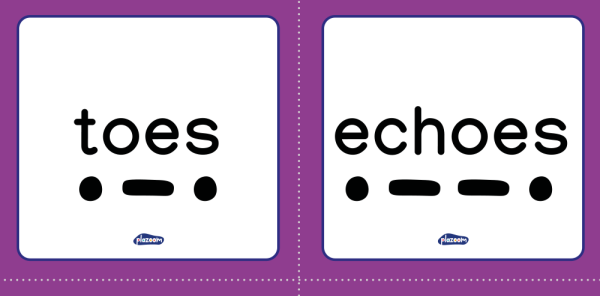 Phase 5 phonics - word cards set 3: oe, au, ey, ew, y (ee) | Plazoom