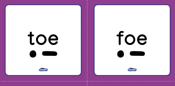 Phase 5 phonics - word cards set 3: oe, au, ey, ew, y (ee) | Plazoom