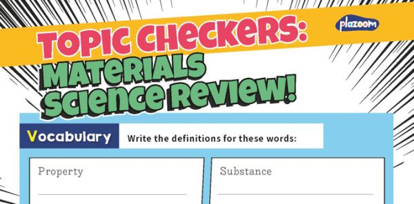 Properties of Materials KS2 - Year 5 Topic Checker | Plazoom