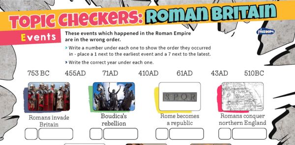 Roman Britain KS2 Topic Checker - History Resource Pack | Plazoom