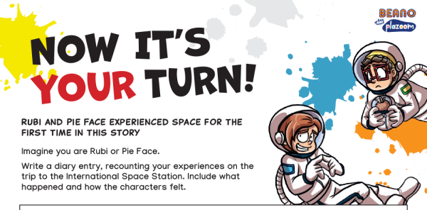 Rubi in Space - Key Stage 2 Beano Comprehension and Writing Activities ...