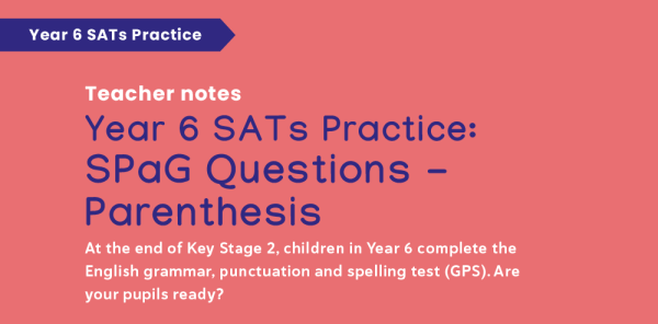 Year 6 SATs Practice - SPaG questions - Parenthesis | Plazoom