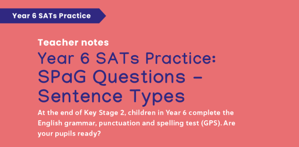Year 6 SATs Practice - SPaG questions - Sentence types | Plazoom