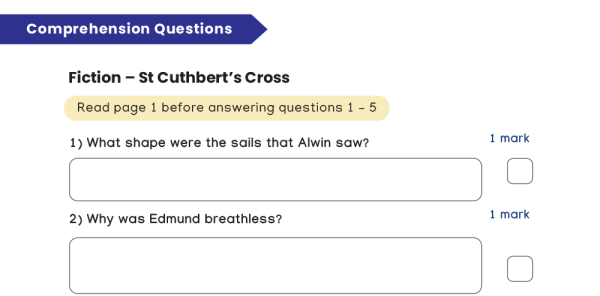 Year 5 Fiction Reading Comprehension Worksheets (with Key Stage 2 ...