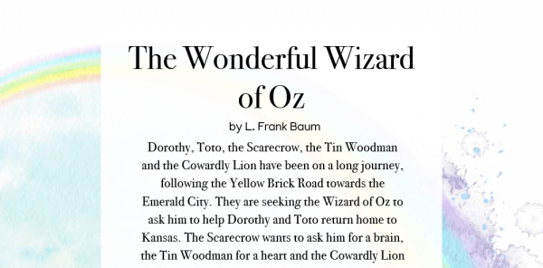 The Wonderful Wizard of Oz: Year 3/4 Reading Comprehension Pack ...