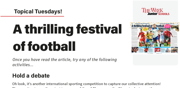 Topical Tuesdays: World Cup Fever - Key Stage 2 News Story and Reading ...