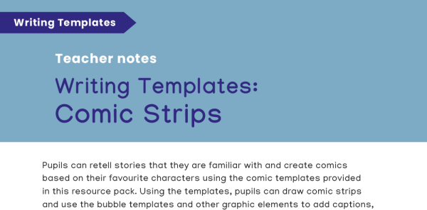 Writing templates - comic strips | Plazoom