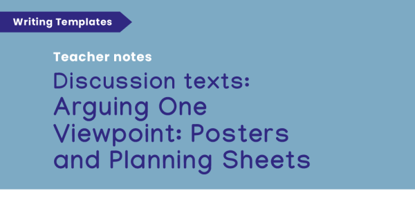 KS2 Writing Templates - discussion texts: single viewpoint | Plazoom