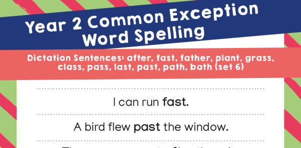 Year 2 CEW Dictation Sentences: Common Exception Words Sentences and ...