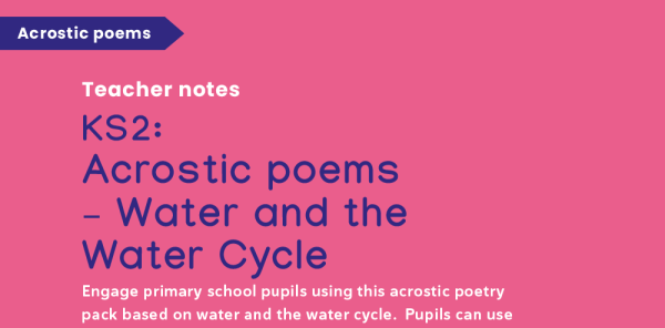 Acrostic Poems - KS2 Water and the water cycle topic | Plazoom