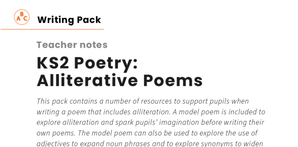 Alliteration Poem - KS2 Text Types: Writing Planners and Model Texts ...