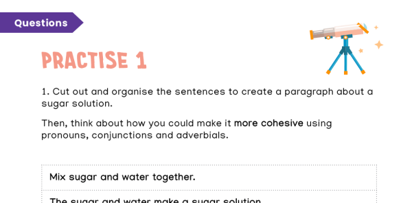 Cohesion and cohesive devices – Year 5 resource pack (5.8) | Plazoom