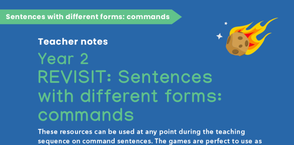 2.1d Year 2: sentences with different forms: statement, question ...