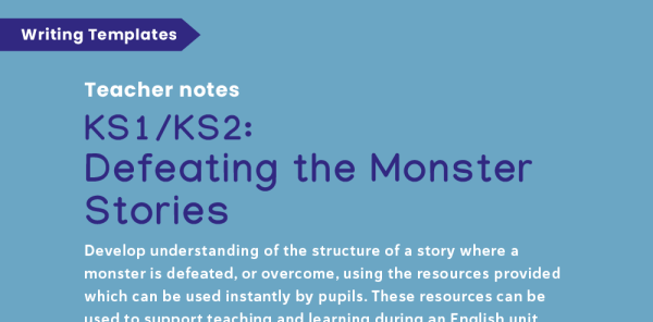 KS1 and KS2 Writing Templates - Defeating the Monster Stories | Plazoom