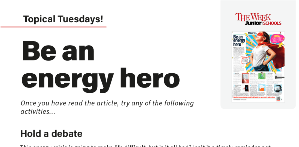 Topical Tuesdays: Energy Heroes - Key Stage 2 News Story and Reading ...
