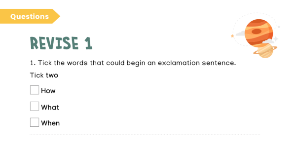 2.1c Year 2: sentences with different forms: statement, question ...