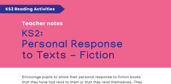 Key Stage 2 Reading Activity - Personal Response to a Text Worksheets ...