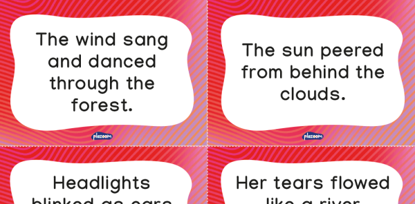 Literacy Games KS2 - figurative language examples (personification ...