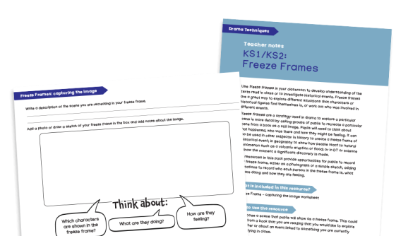 Freeze Frames Resources Pack: Worksheets and Teaching Notes | Plazoom