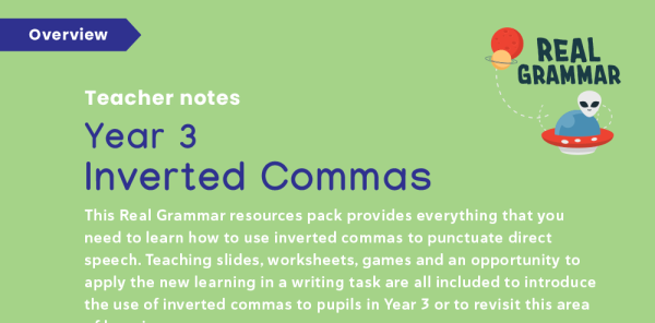 3.4 Year 3: using and punctuating direct speech (inverted commas KS2 ...