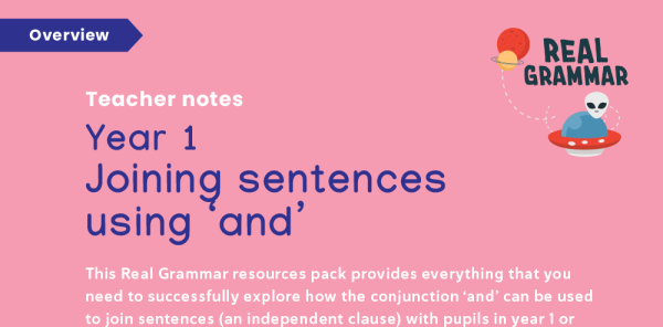 1.2b Year 1: Join words and clauses using and (sentences/independent ...