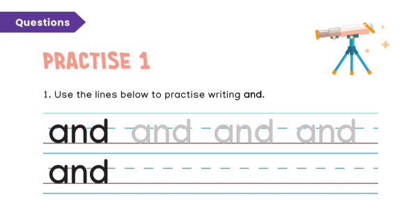 1.2b Year 1: Join words and clauses using and (sentences/independent ...