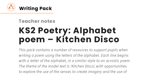 Alphabet Poems, Kitchen Disco - KS2 Text Types: Writing Planners and ...