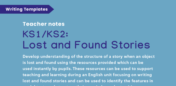 KS1 and KS2 Writing Templates - Lost and Found Stories | Plazoom